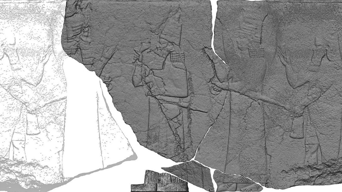 Spektakulärer Fund eines Reliefs in der antiken Stadt Ninive ...